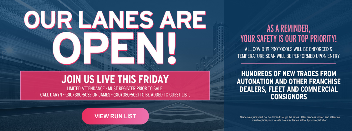 Location | View | Welcome - Los Angeles | AutoNation Auto Auctions